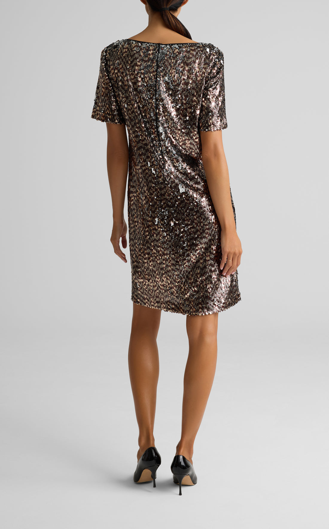 Sequin Shift Dress – St. John Knits