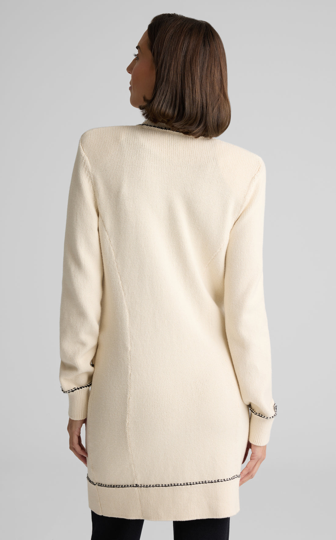 Chantal Cardigan in Brisé Cotton Knit | St. John Knits