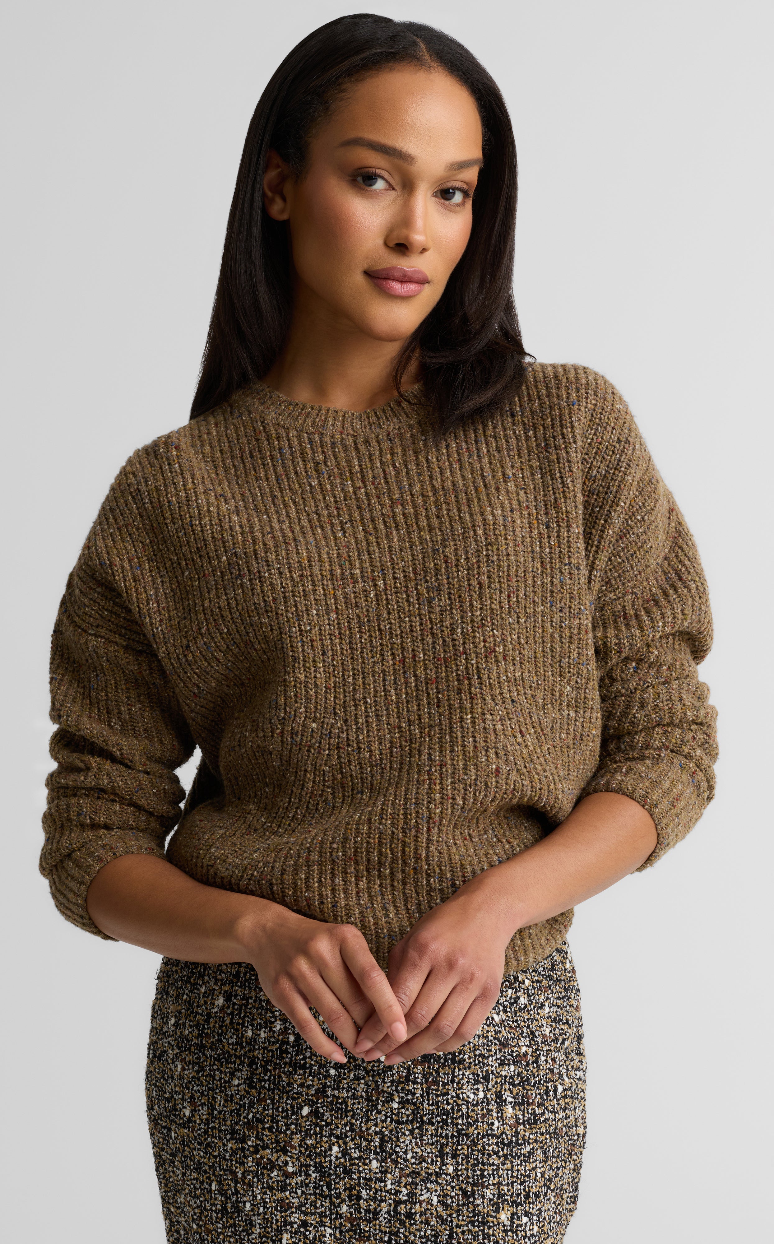 Patty Sweater In Donegal Knit – St. John Knits