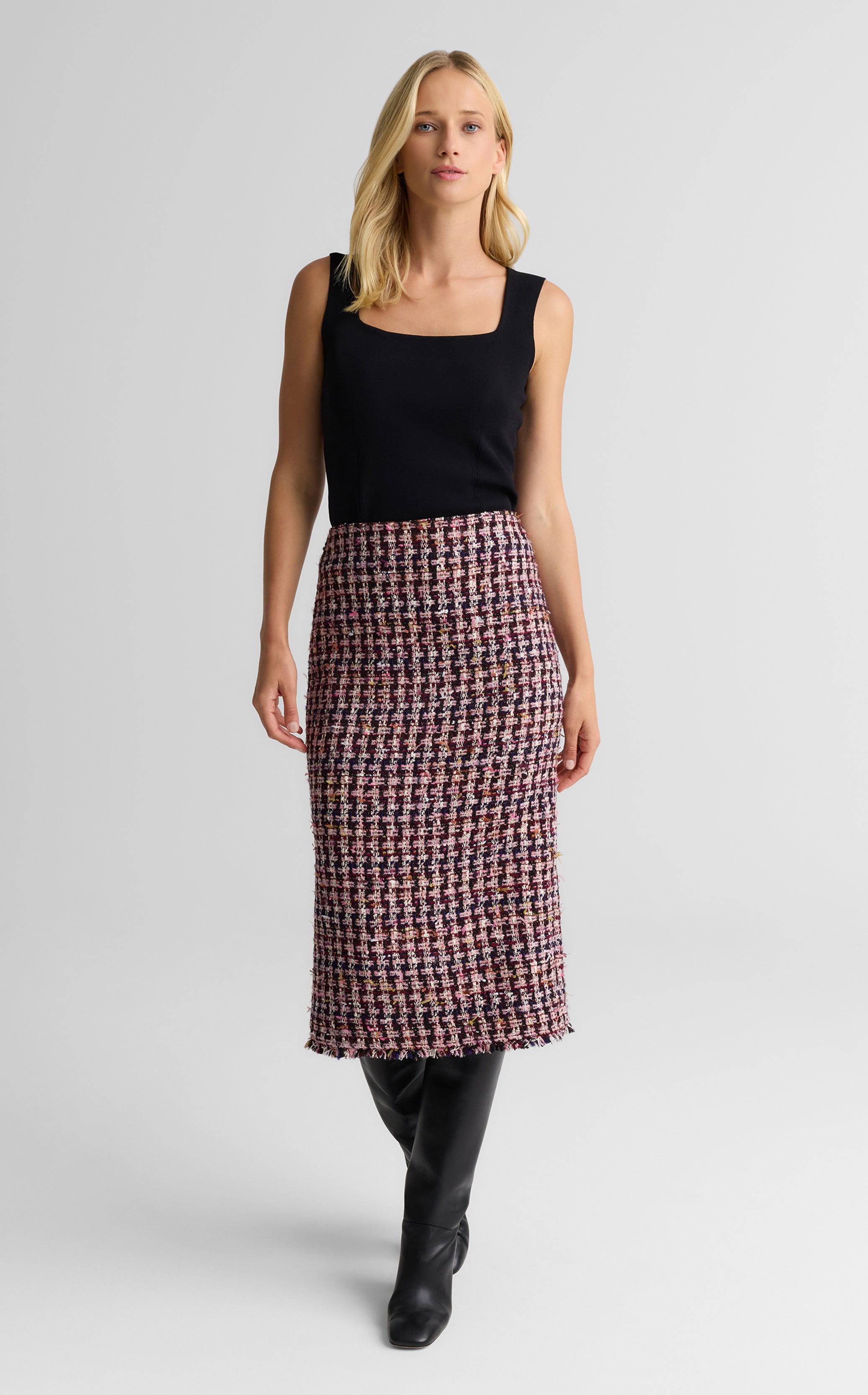 Margot Skirt In Lachman Tweed – St. John Knits