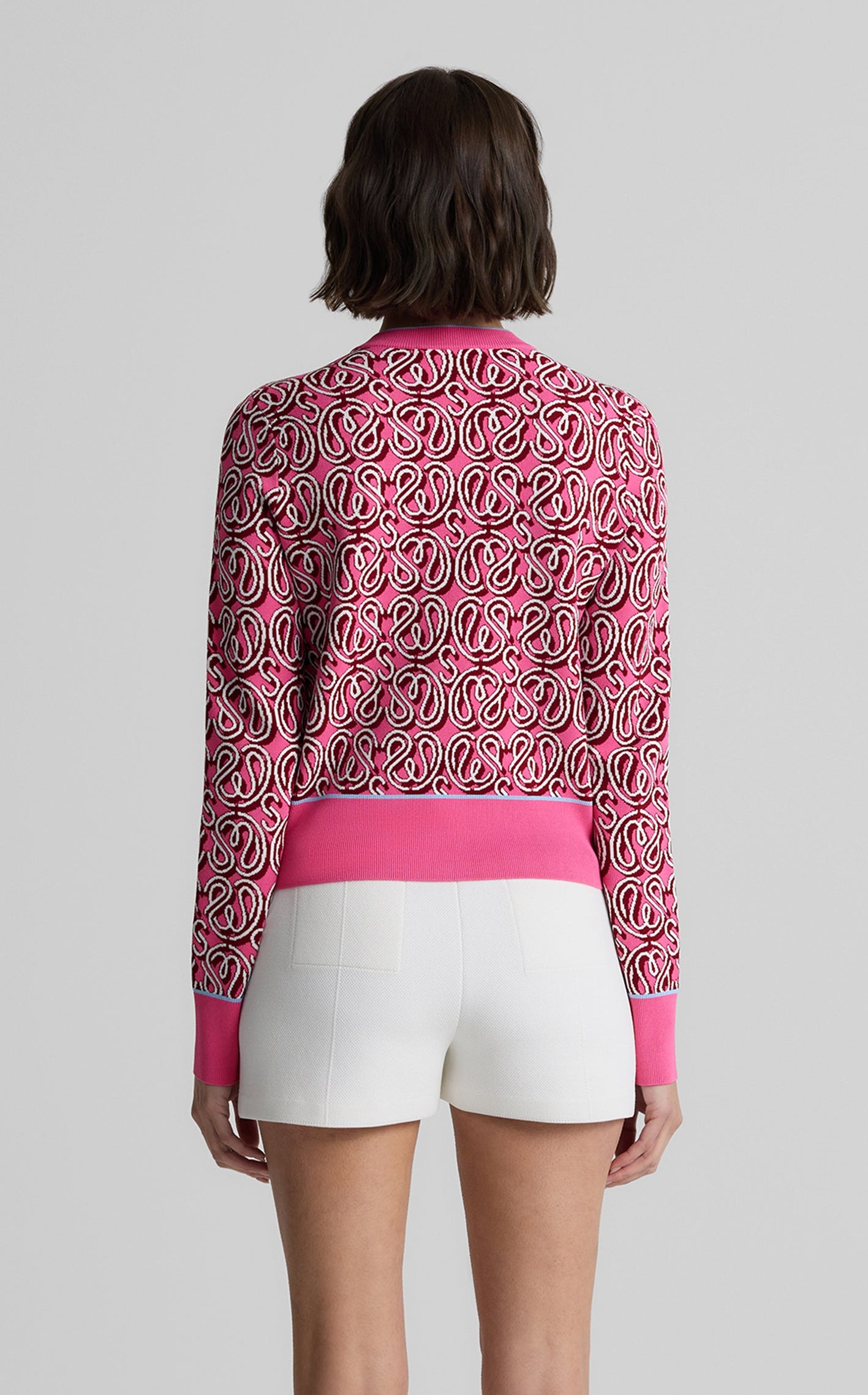 Rosie Sweater in St. John x Malbon Logo Knit – St. John Knits