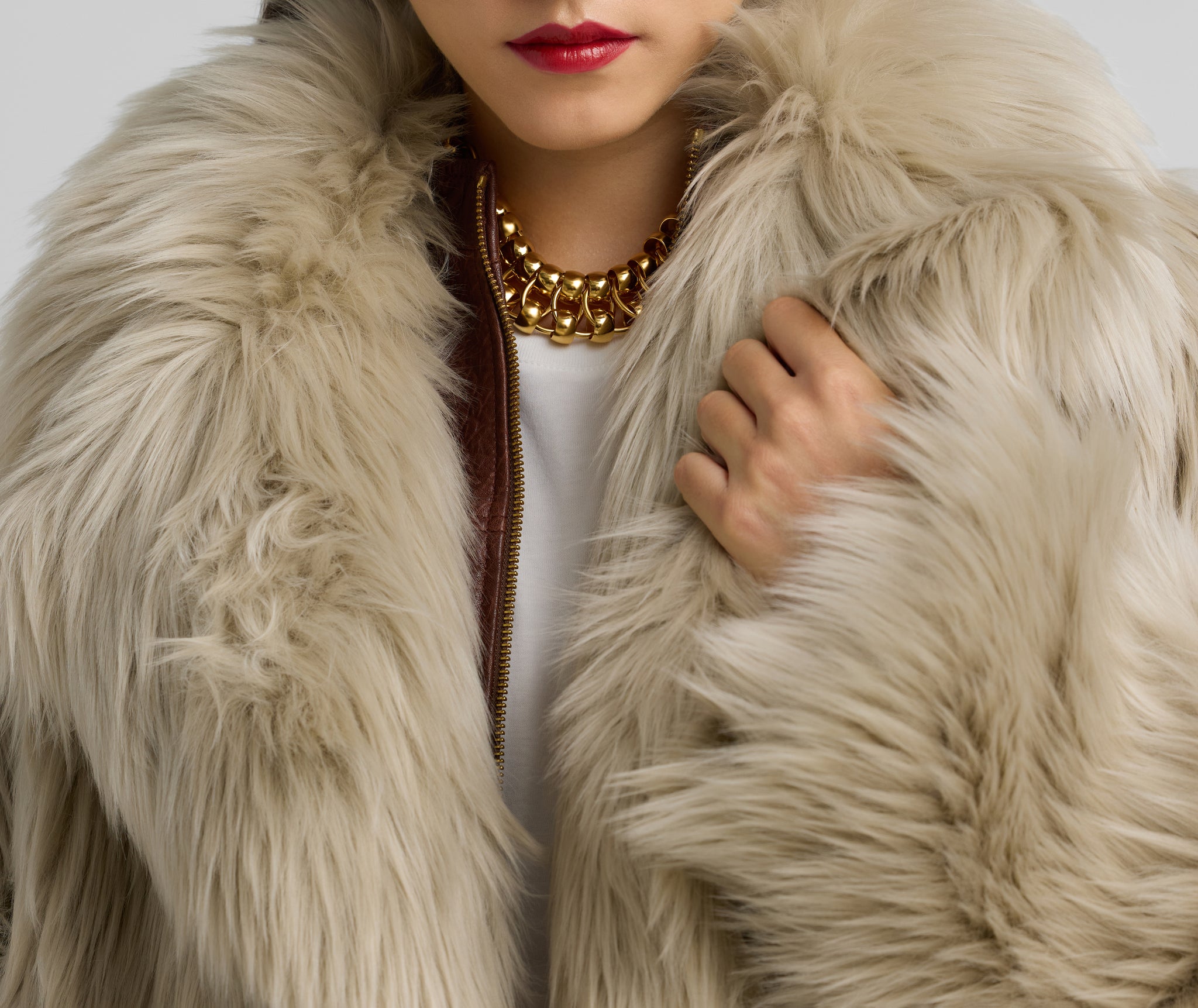 Faux Fur Coat – St. John Knits
