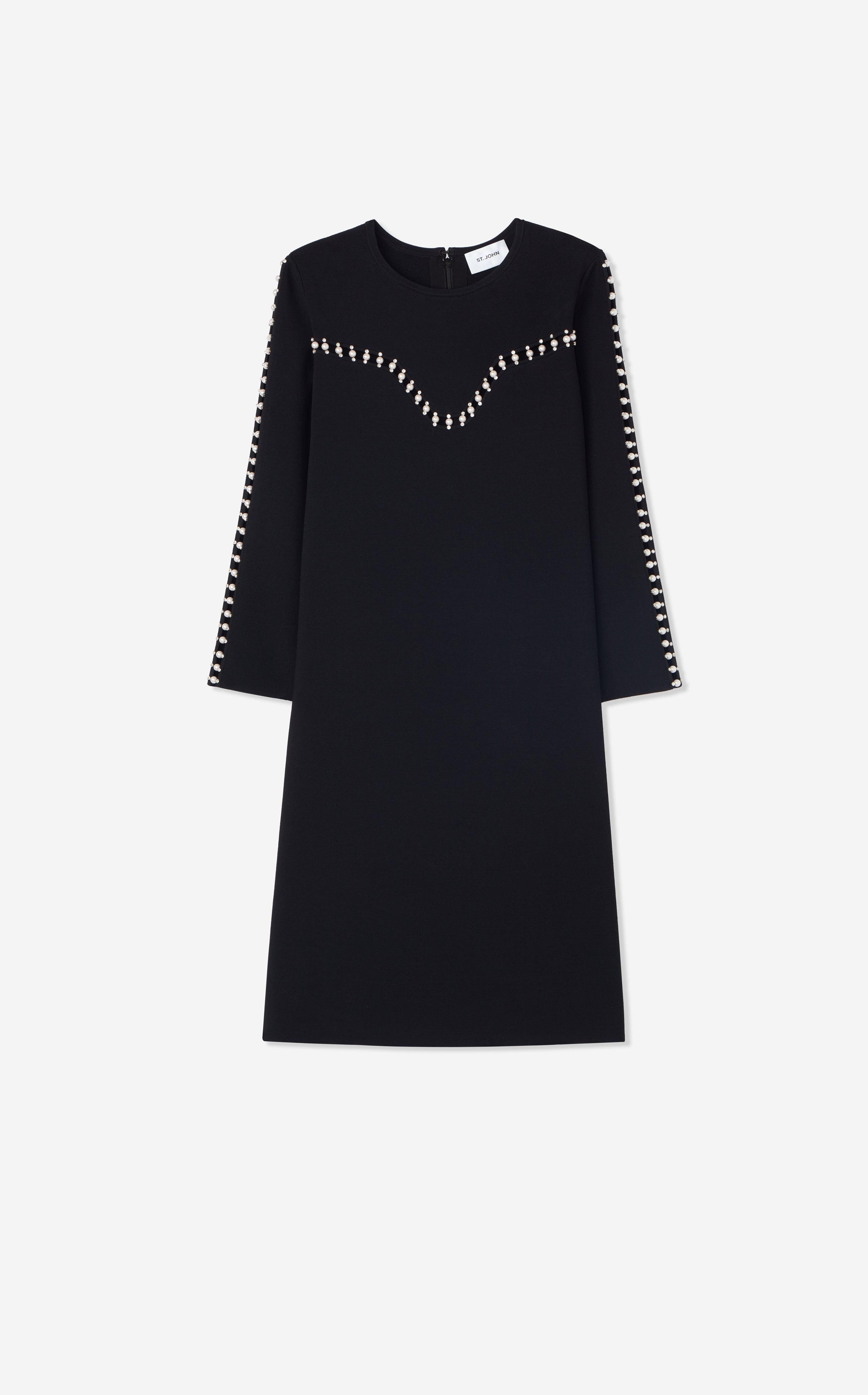 Embellished Yoke Detail Dress – St. John Knits