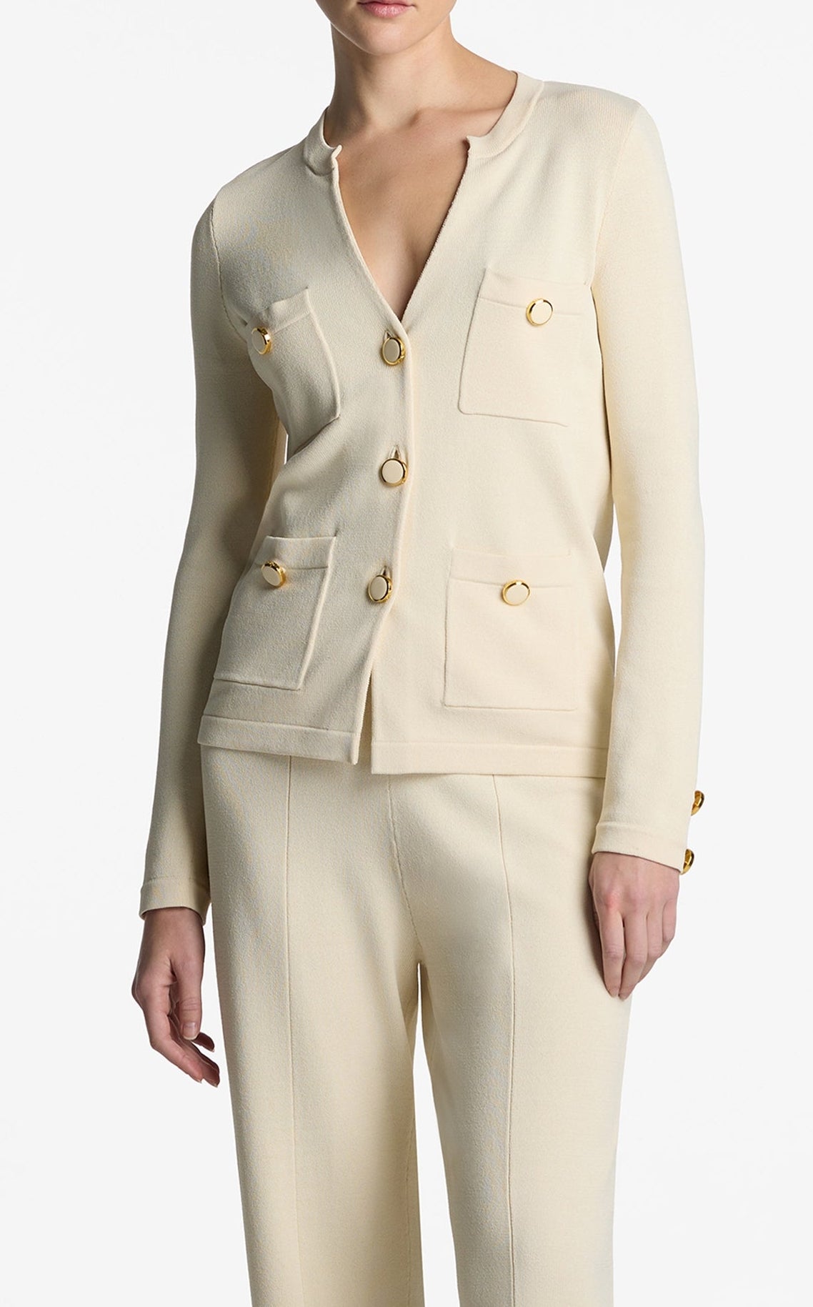 Santiago Knit Button Jacket – St. John Knits